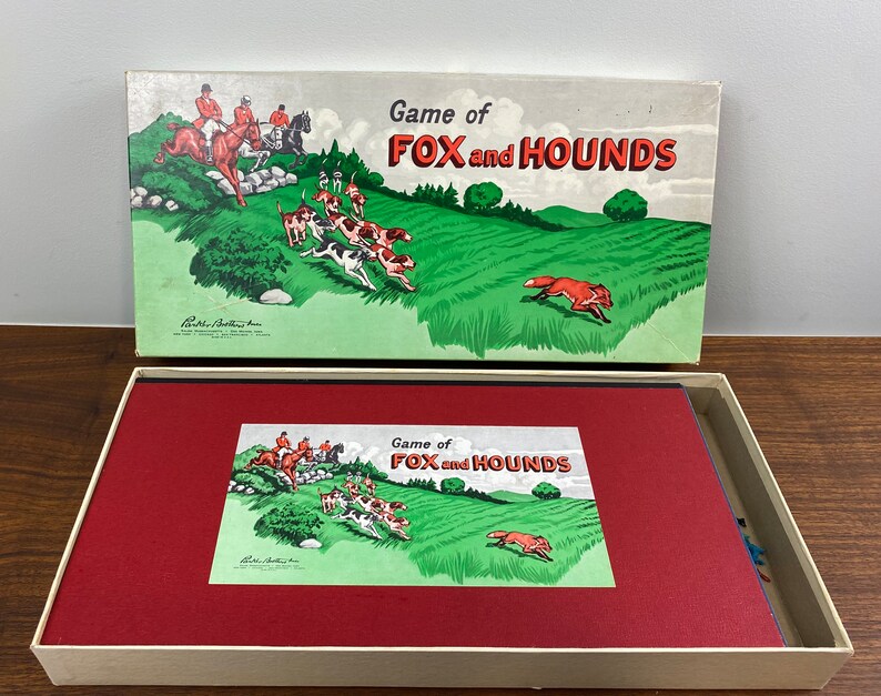 Vintage 1948 Fox and Hounds Game by Parker Brothers - Etsy