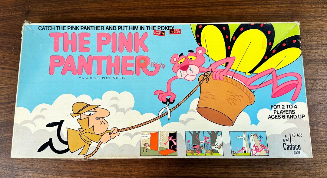 Vintage 1981 Pink Panther Board Game by Cadaco - Complete - Etsy