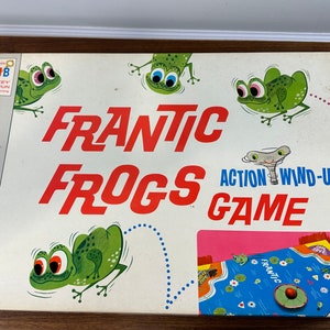 Vintage 1965 Frantic Frogs Wind up Board Game - Complete - Etsy