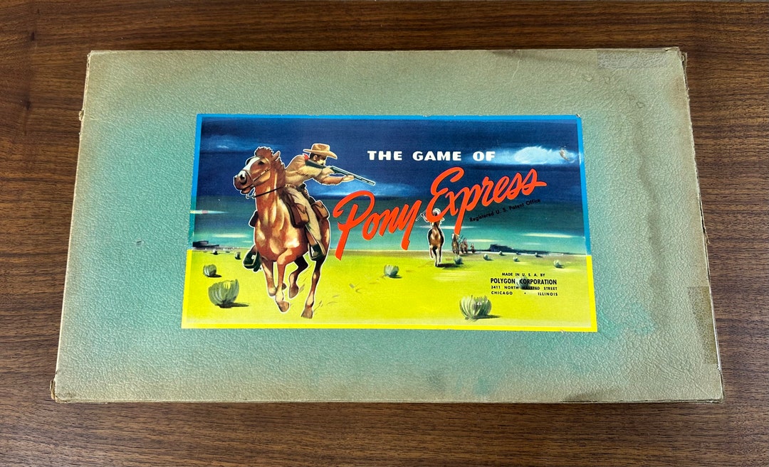 Vintage 1947 the Game Pony Express Board Game by Polygon and Bert J ...