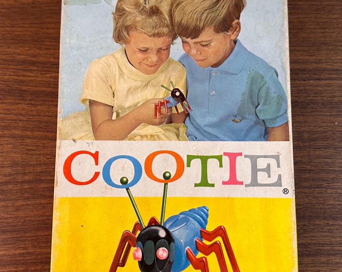 Vintage 1966 Cootie Game - Complete - Box Has Lots of Wear and Tear and ...