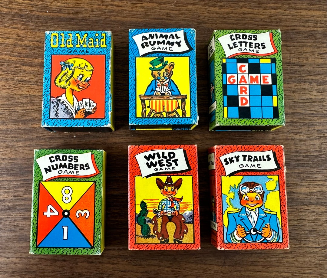 Vintage 1950s Miniature Card Games Set: Russell Library, Complete - Etsy