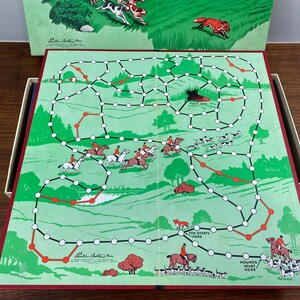 Vintage 1948 Fox and Hounds Game by Parker Brothers - Etsy