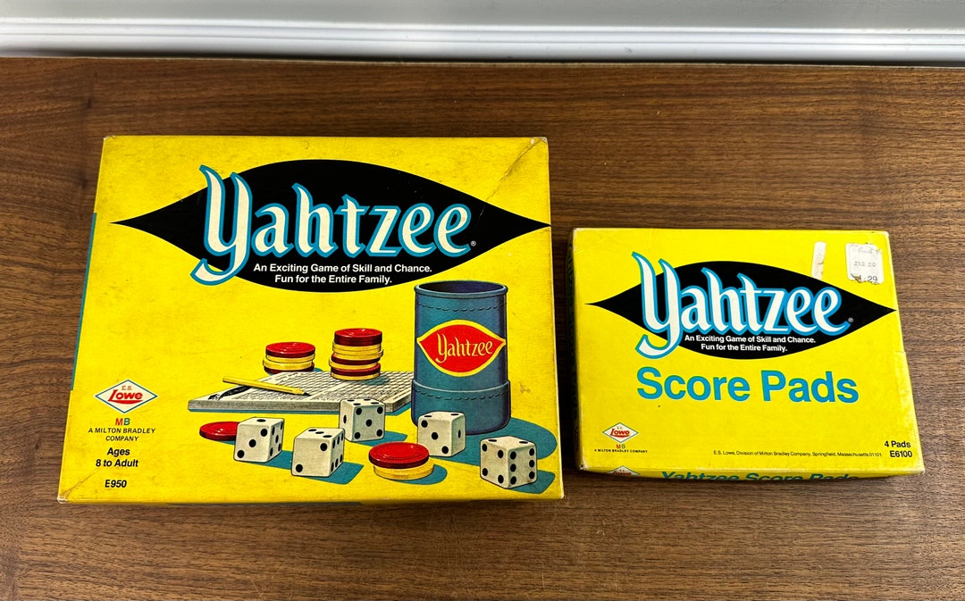 Vintage 1973 Yahtzee Dice Game - E.S. Lowe/milton Bradley - Complete - Etsy