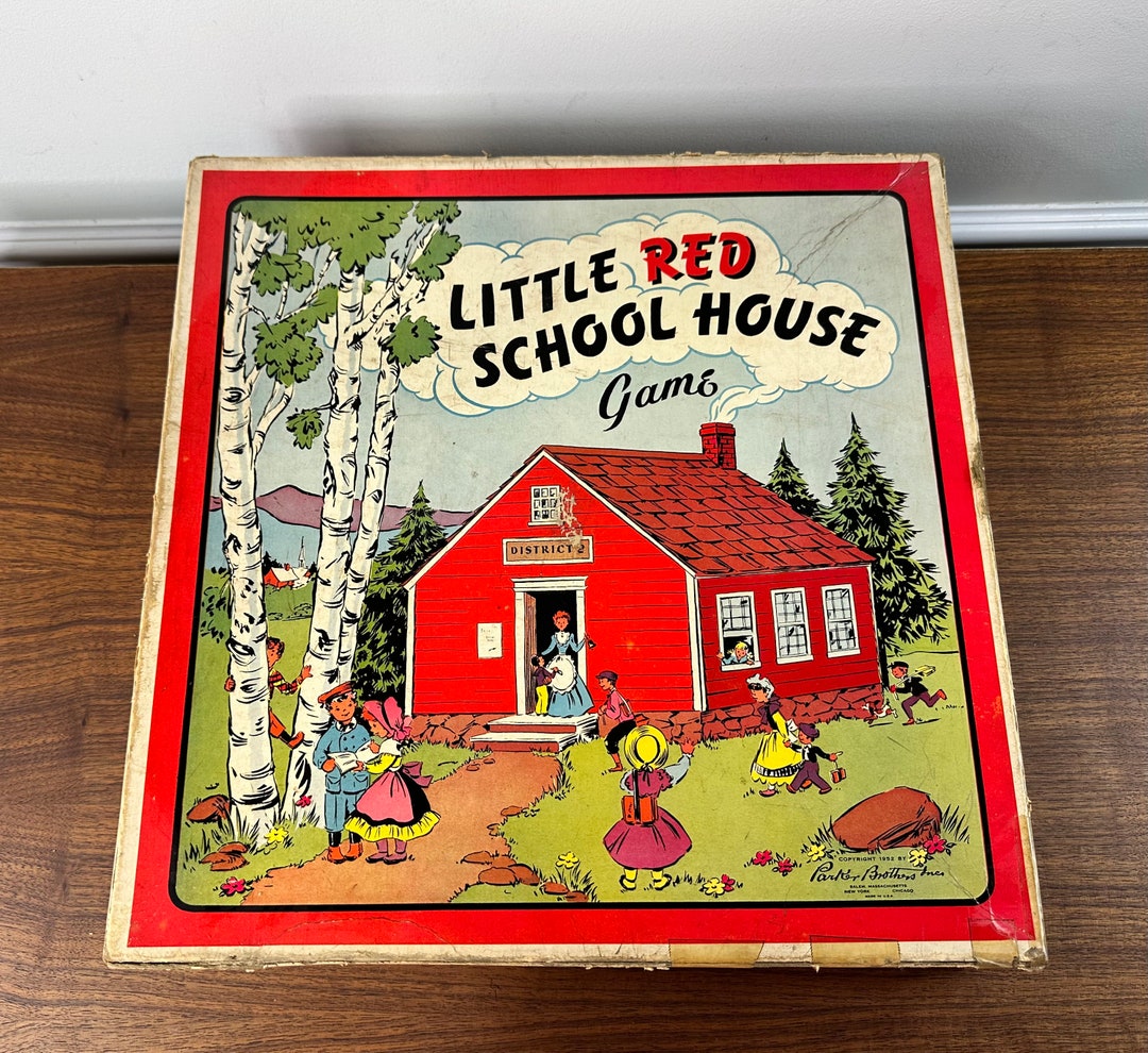 Vintage 1952 Little Red School House Game by Parker Brothers - Etsy