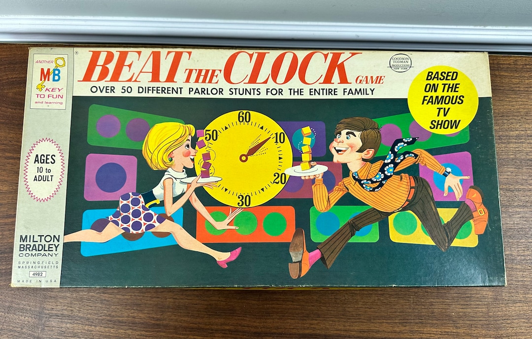 Vintage 1969 Beat the Clock Board Game Complete Good Condition With ...