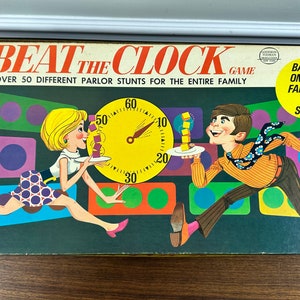 Vintage 1969 Beat the Clock Board Game Complete Good Condition With ...
