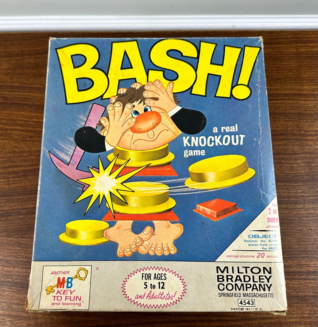 Vintage 1965 BASH the Knockout Game by Milton Bradley Complete Not for ...