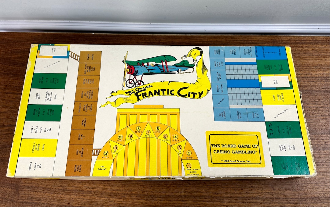 Vintage 1984 Frantic City Board Game -compete - Etsy