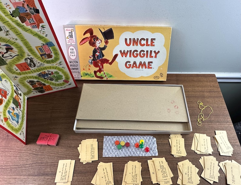 Vintage 1961 Uncle Wiggly Board Game by Parker Brothers - Complete ...