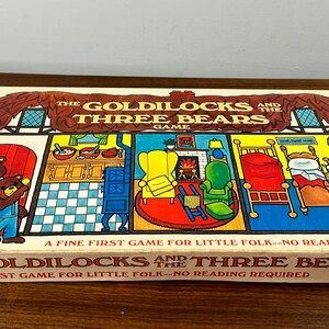 Vintage 1973 Goldilocks and the Three Bears Board Game by - Etsy