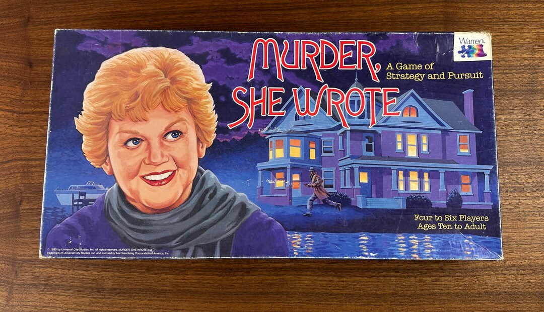 Vintage 1985 Murder She Wrote Strategy Board Game by Warren Games ...