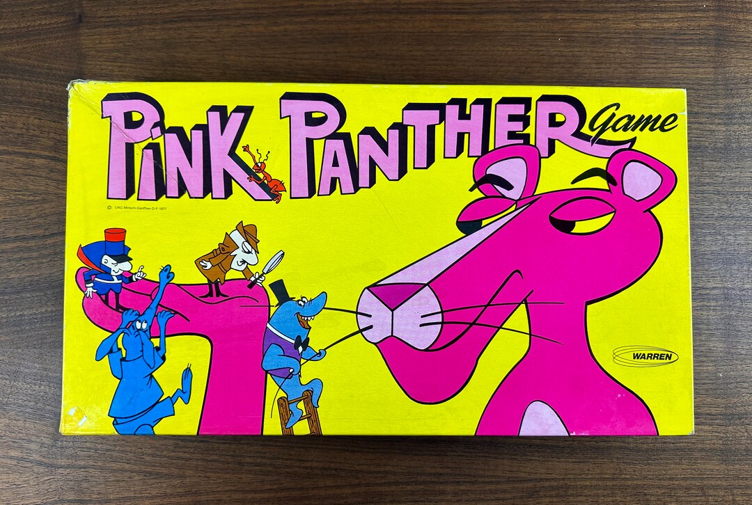 Vintage 1999 Pink Panther Board Game by Warren - Complete - Etsy