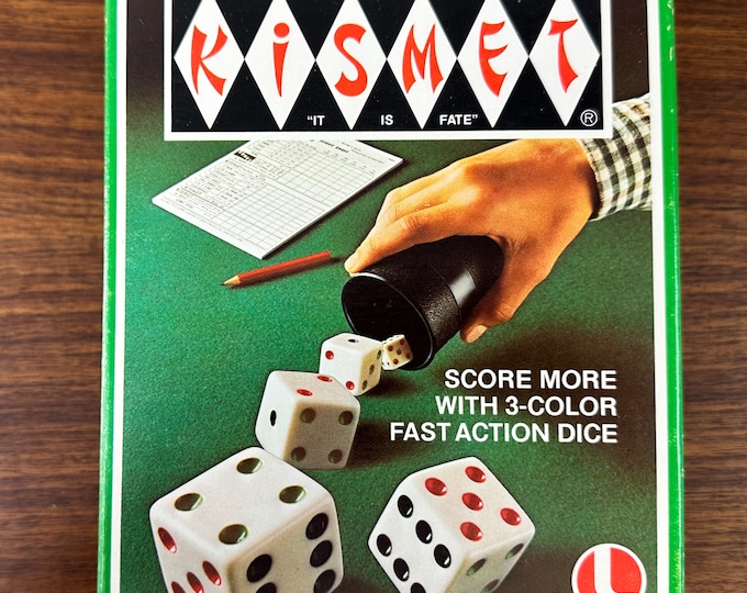 Vintage 1975 KISMET Great Game of Yacht (like Yahtzee) Dice Game ...
