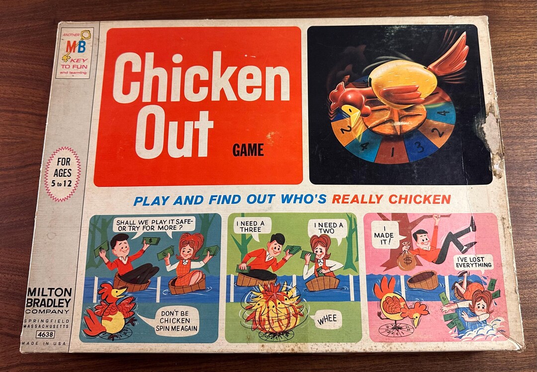 Vintage 1966 Chicken Out Board Game - Complete With Working Chicken - Etsy