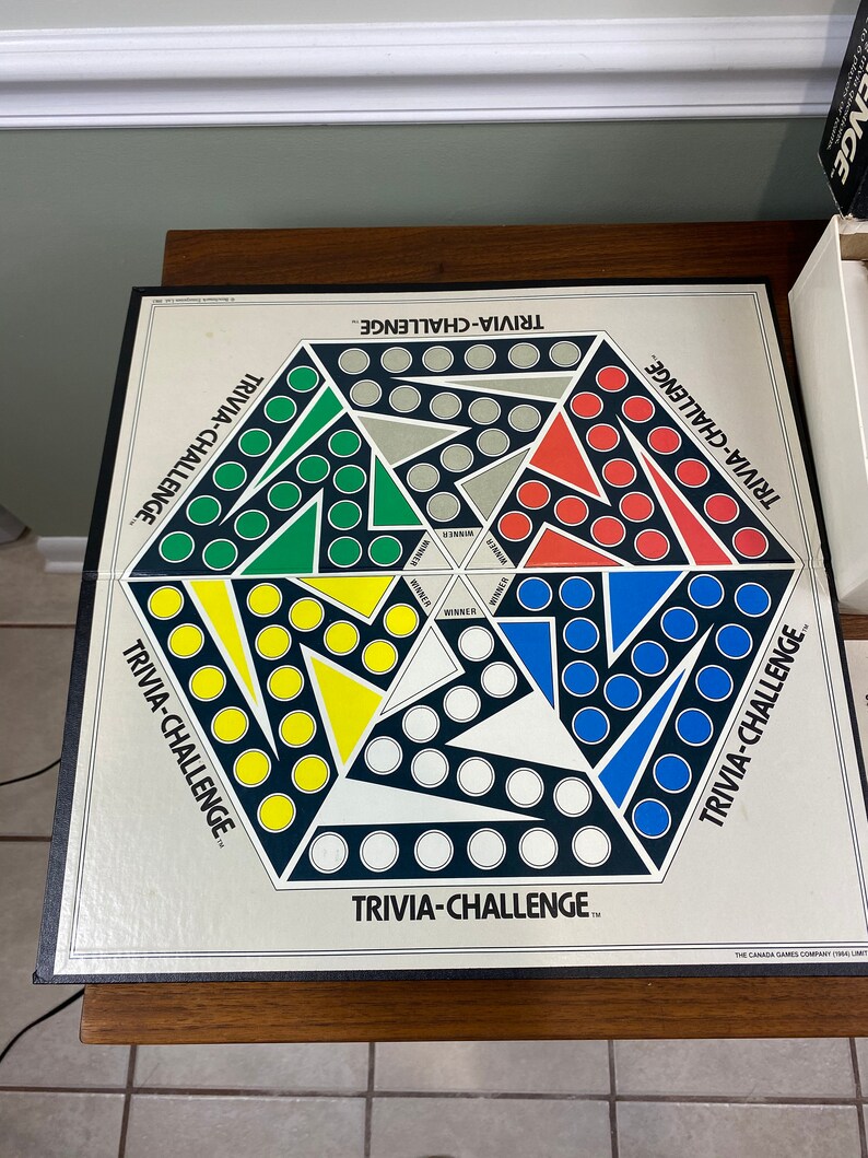 Vintage 1984 Trivia-challenge Complete With Easy and Difficult ...