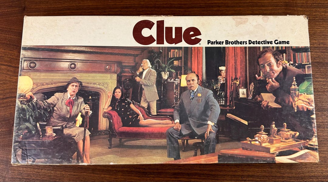 Vintage 1979 CLUE Detective Game by Parker Brothers - Complete With ...