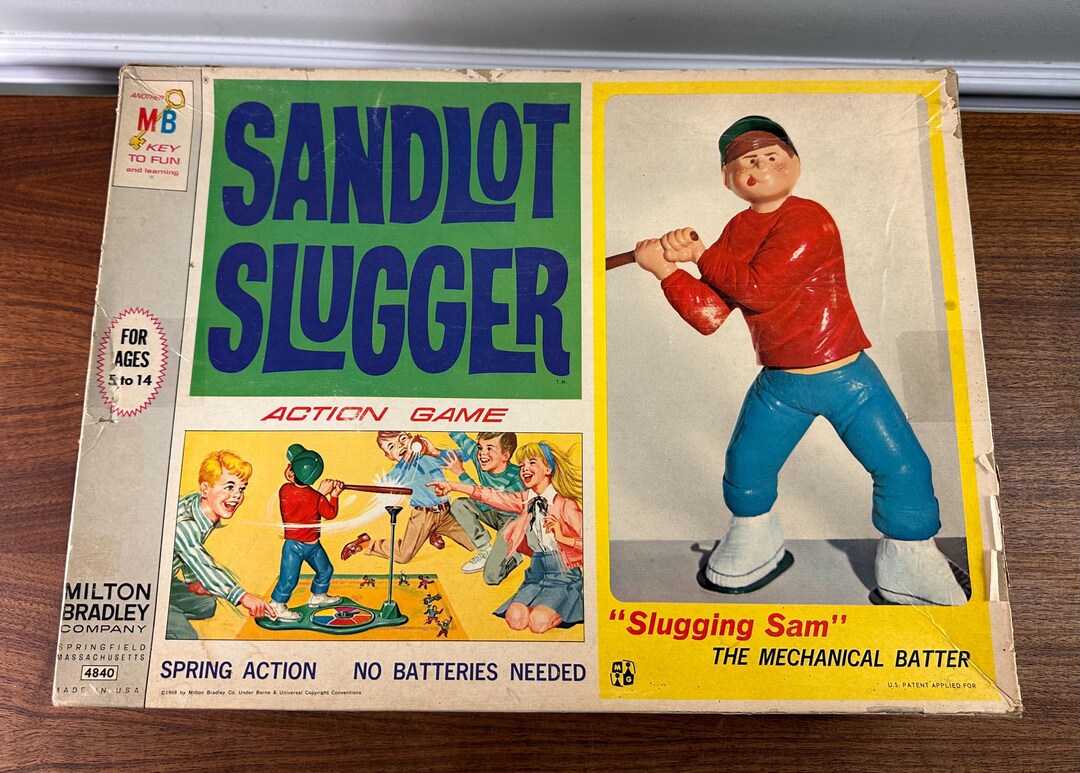 Vintage 1968 Sandlot Slugger by Milton Bradley - Excellent Vintage ...