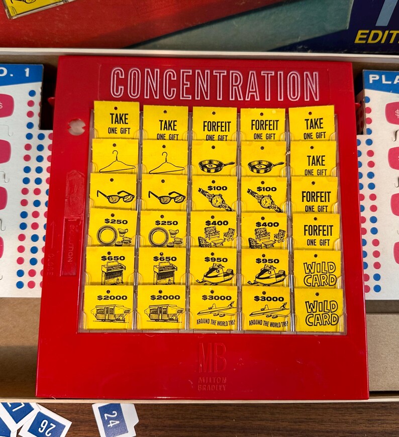 Vintage 1973 Concentration Board Game - Complete 16th Edition ...