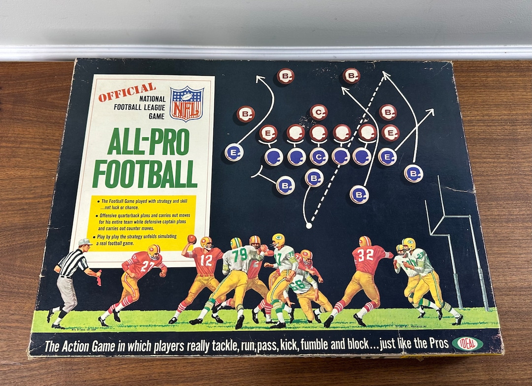 Vintage 1967-70 Ideal All-pro Football - Complete - Etsy