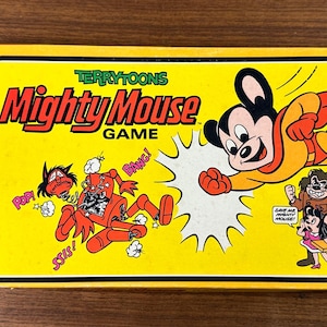 Vintage 1978 Mighty Mouse Terrytoons Game by Milton Bradley - Complete ...