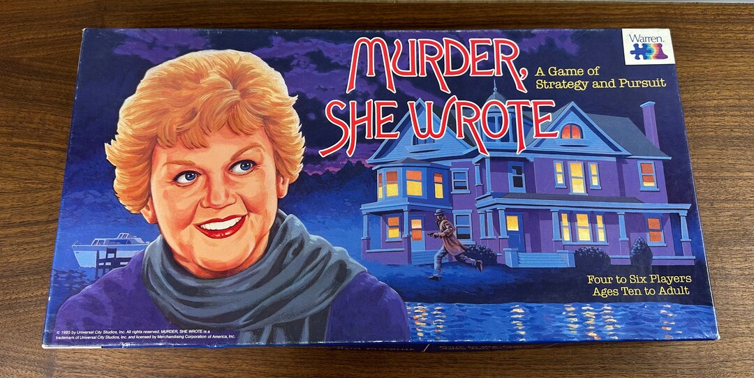 Vintage 1985 Murder She Wrote Strategy Board Game by Warren Games ...