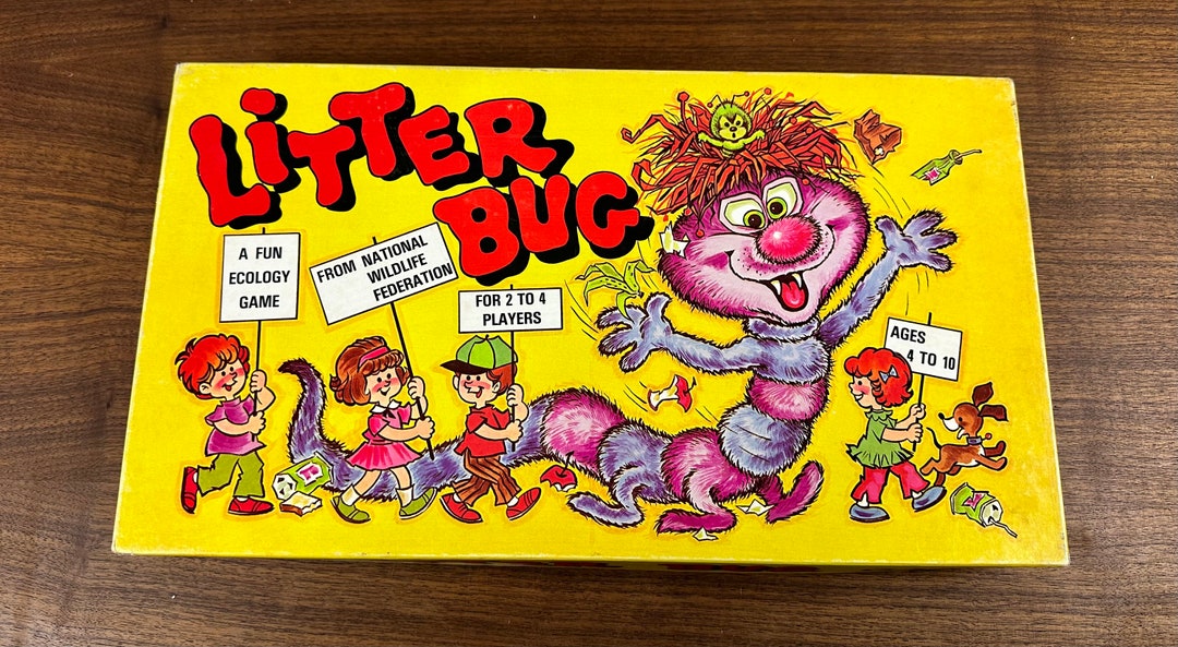 Vintage 1980s Litter Bug Game - Complete - Box Edge Blemishes - Etsy