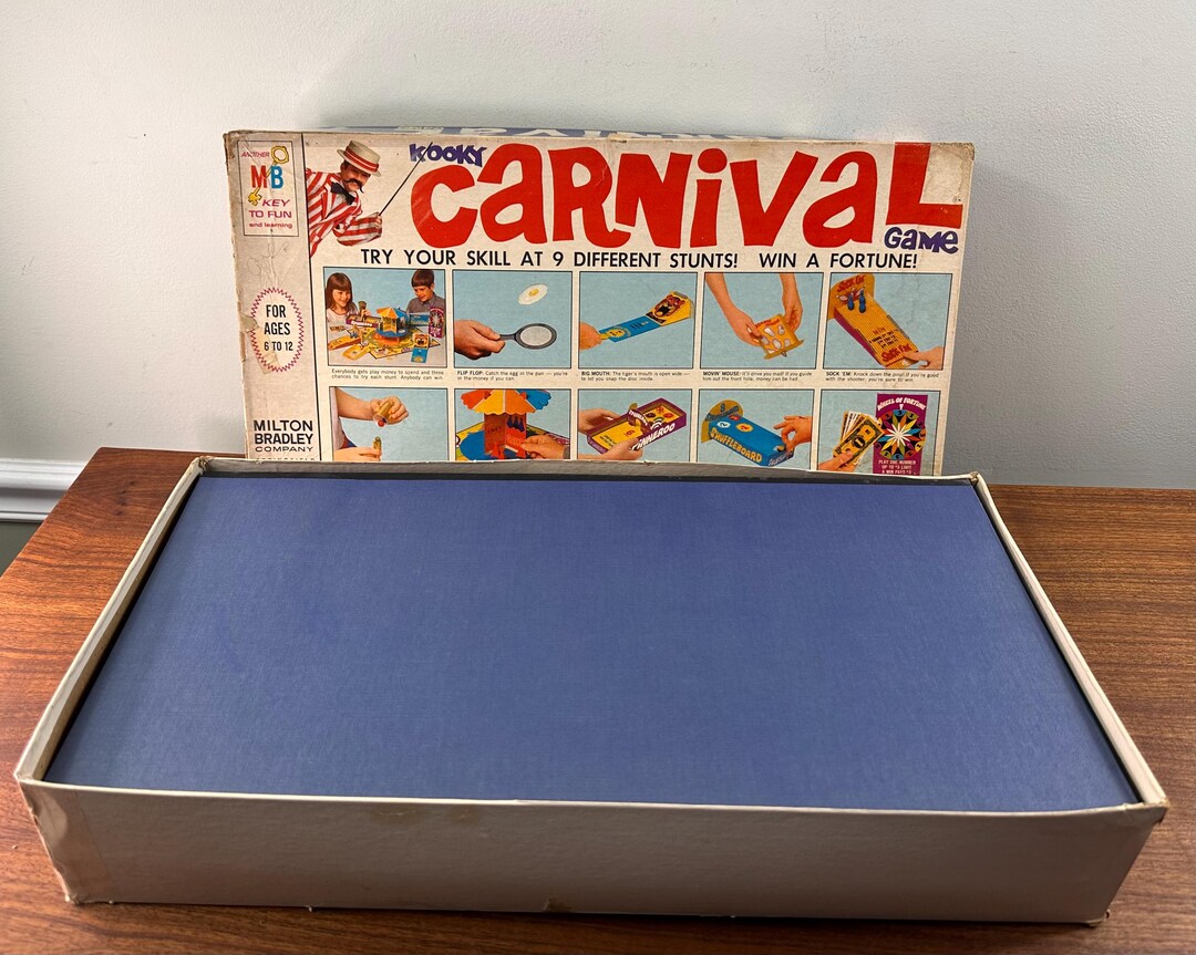 Vintage 1969 Kooky Carnival Board Game by Milton Bradley - Complete - Etsy