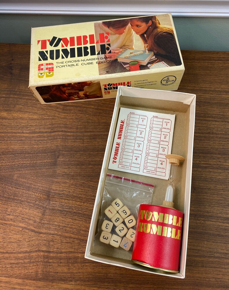 Vintage 1969 Tumble Numble A Math Dice Number Game - Etsy