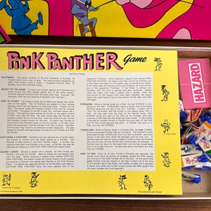 Vintage 1999 Pink Panther Board Game by Warren - Complete - Etsy