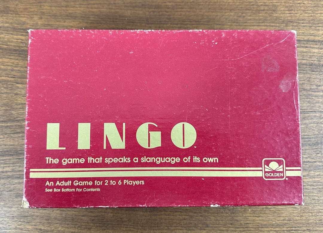Vintage 1985 Lingo Board Game by Golden - Complete - Etsy