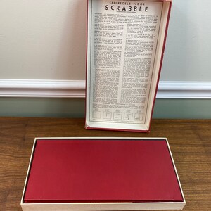 Vintage 1955 Dutch Edition of the Word Game Scrabble Complete Excellent ...