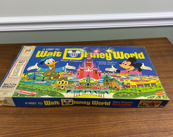 Vintage 1972 A Visit to Walt Disney World - Board Game by Milton ...