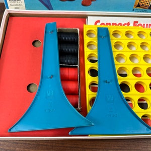 Vintage 1974 Connect Four Vertical Checkers Game Complete Box Shows ...