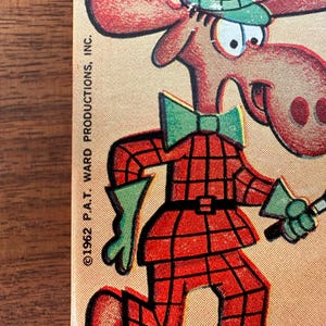 Vintage 1962 Bullwinkle Rummy Card Game by Edu Cards - Complete ...