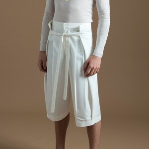 Mens Wrapping Pants Cupro Pants Mens Loose Pants Mens White - Etsy