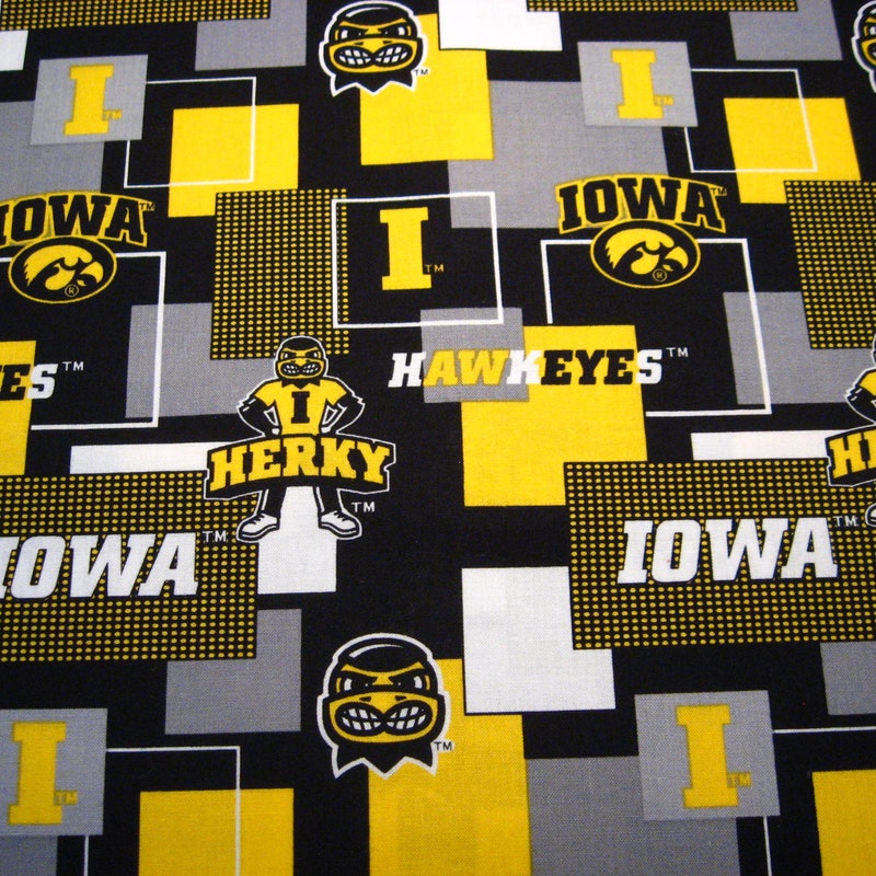 University of Iowa Fabric - Etsy