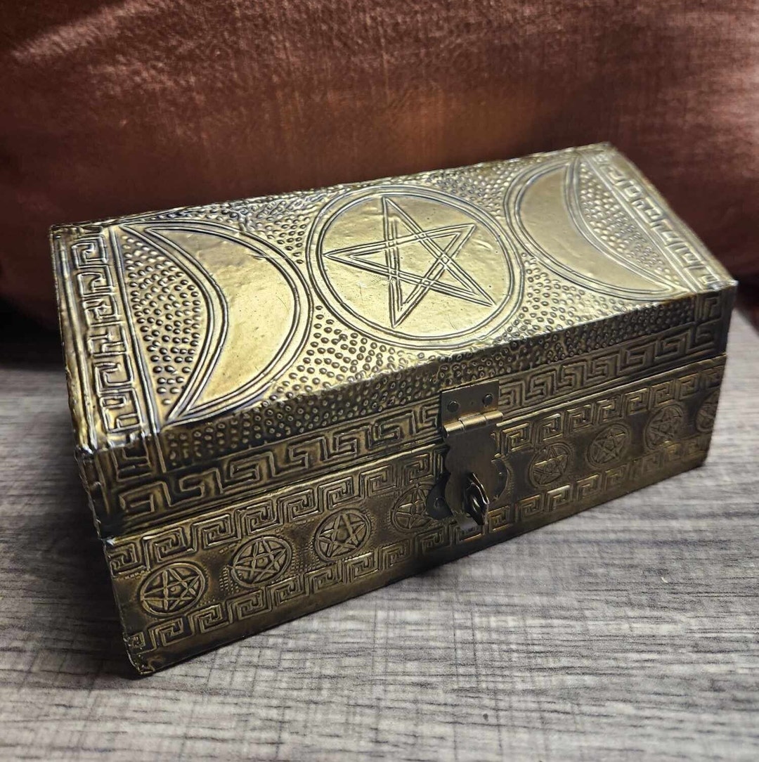 Triple Moon Pentacle Box - Etsy