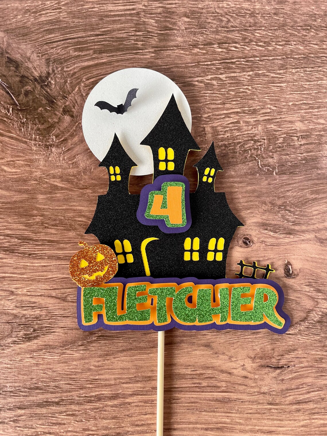 Haunted House Cake Topper - Etsy