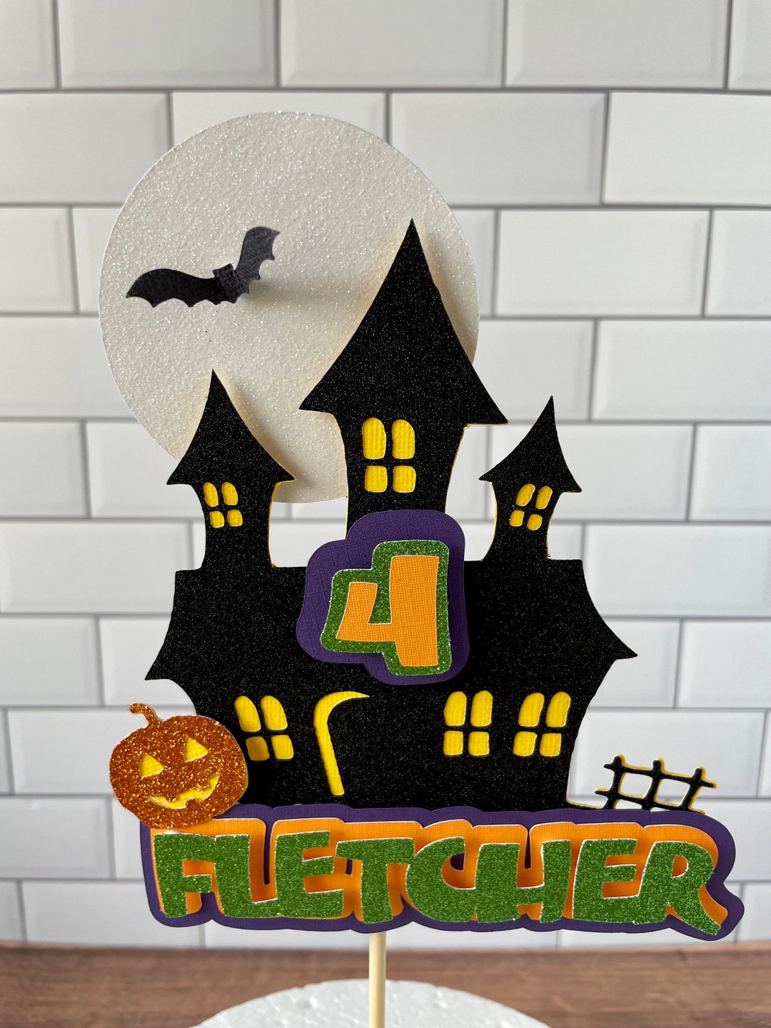 Haunted House Cake Topper - Etsy
