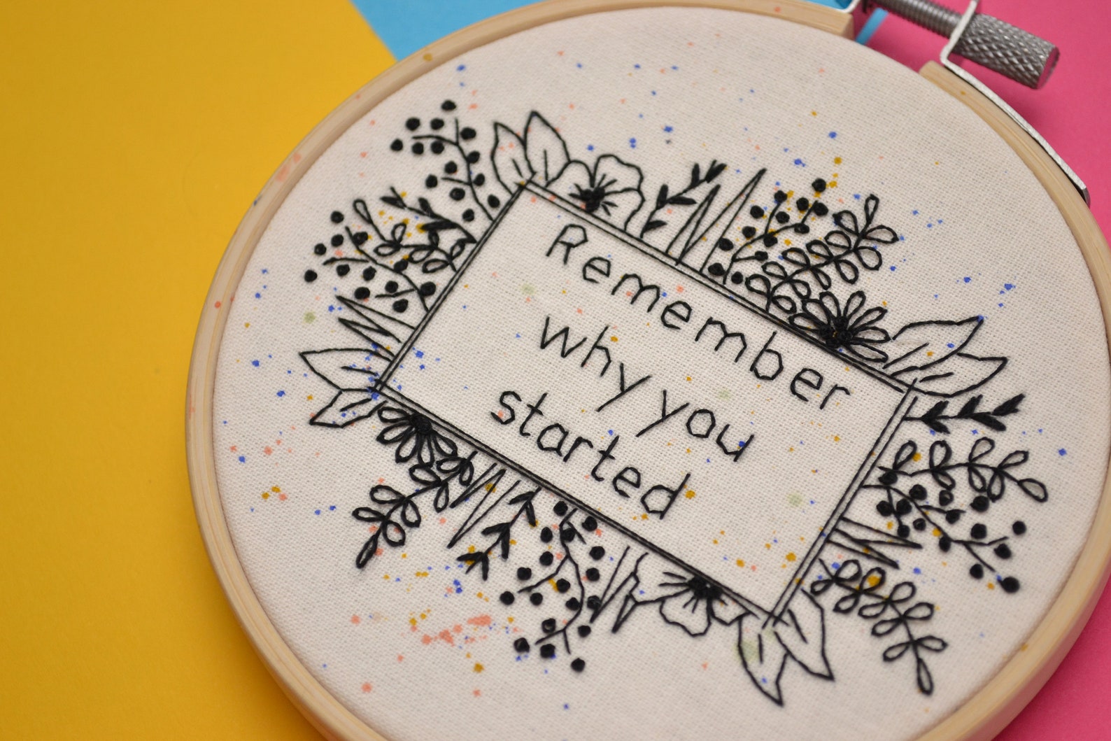 Hand Embroidery Inspirational Makers Quote Embroidery/ - Etsy