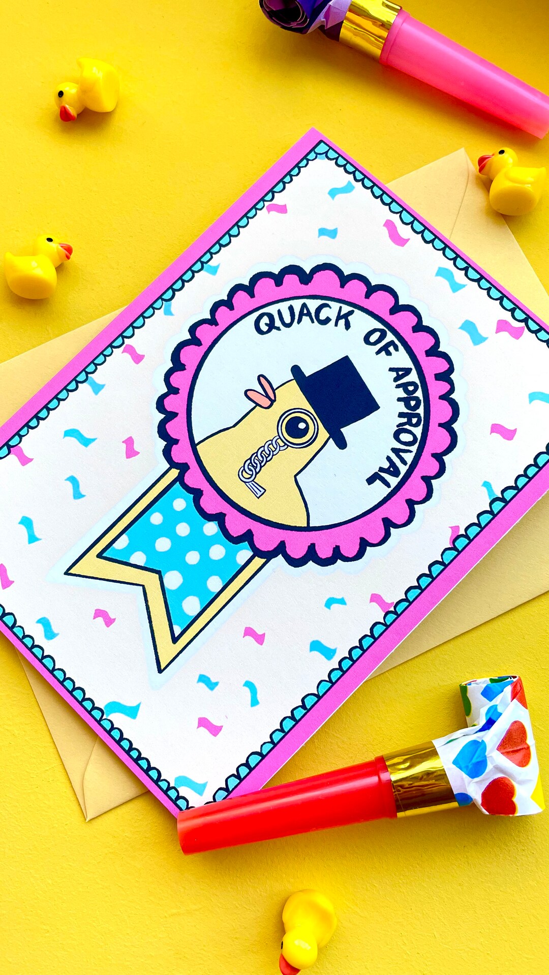 Funny Duck 'quack of Approval' Greetings Card: Congratulations ...