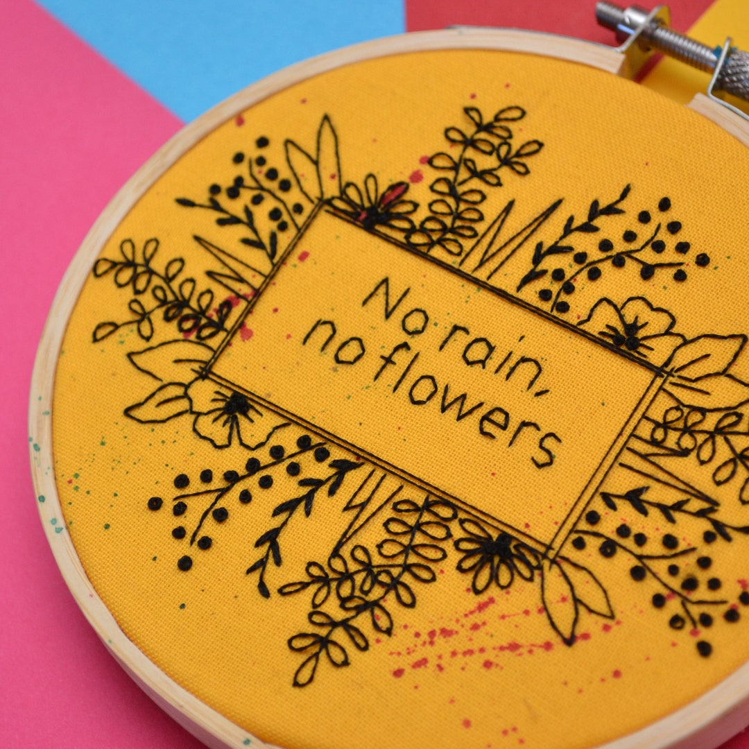 Hand Embroidery Inspirational Makers Quote Embroidery/ Inspiring ...