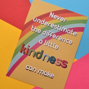 Rainbow Inspirational Quote Postcards. A6 Individual or Set of - Etsy