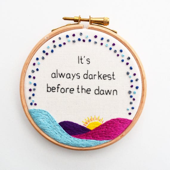Embroidered Quotes Custom Quote Embroidery Hoop Decoration Holly