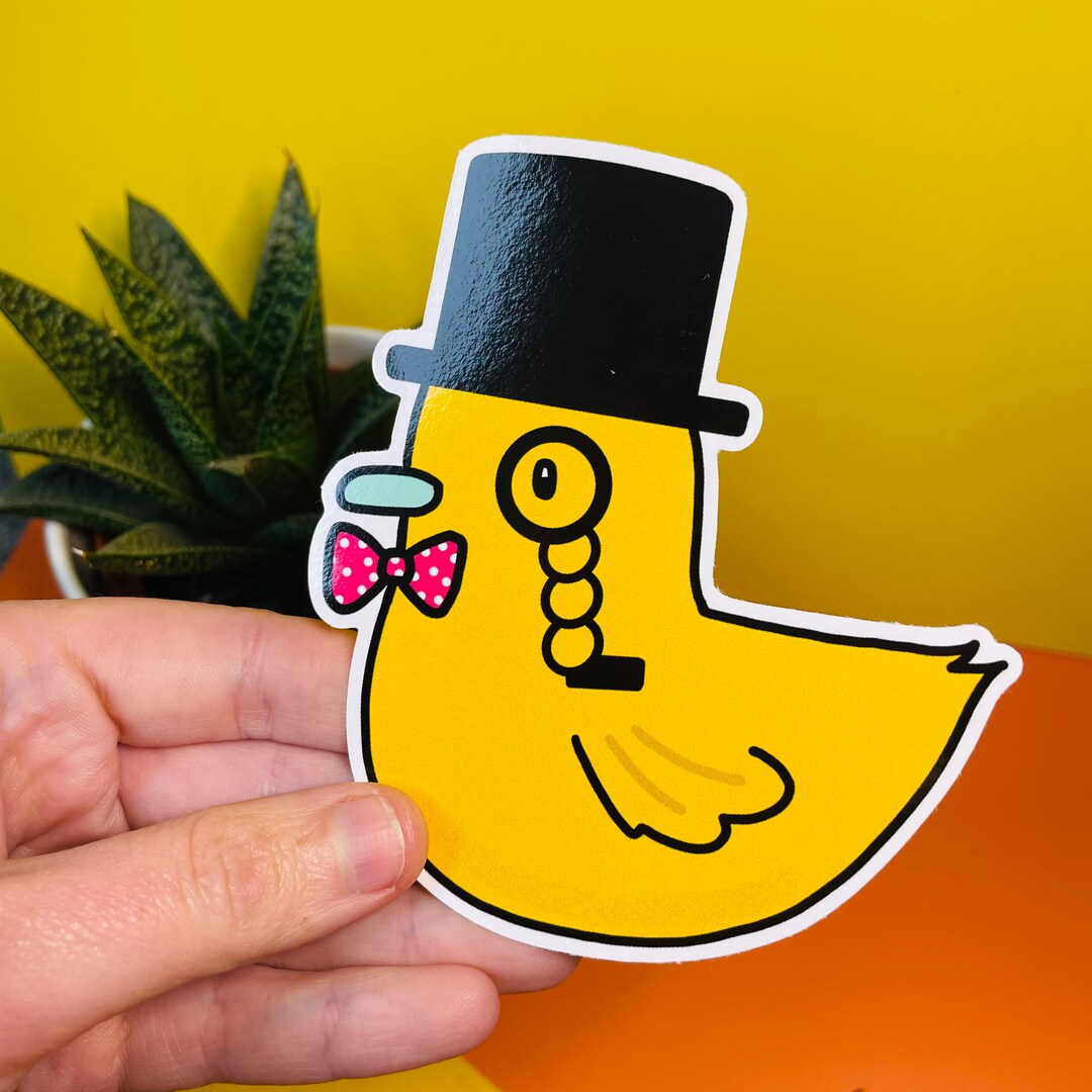 Sir Duckington 10cm Vinyl Sticker - Etsy