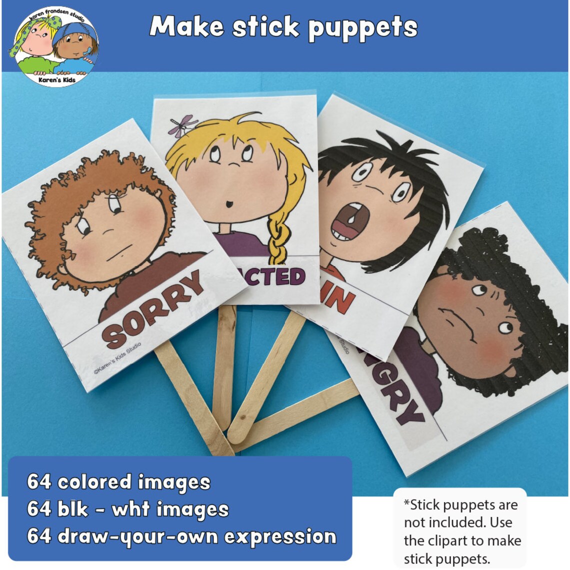 194 Feelings Emotions Clipart, Social Emotional Learning, Color Images ...