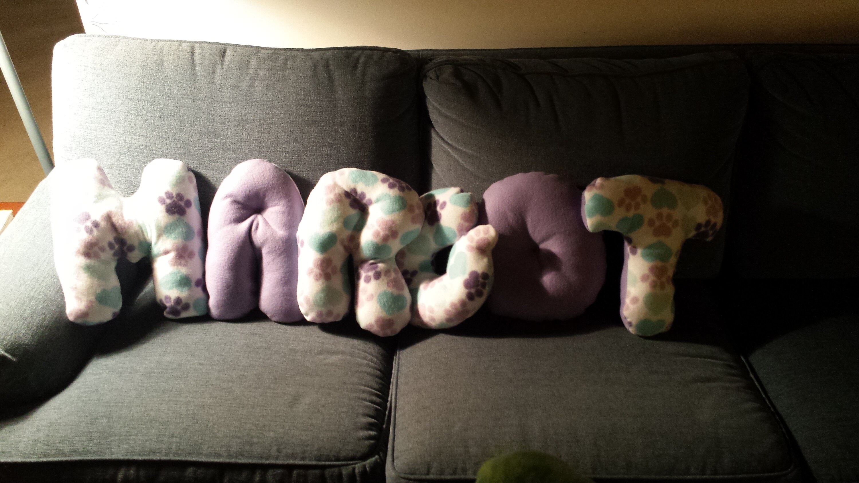 Letter Pillow Alphabet Pillow Made to order in your choice | Etsy