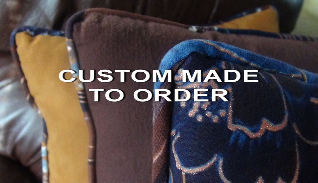 Custom Made Throw Pillow, Decorative Accent Pillow, Fabric Choice - Etsy