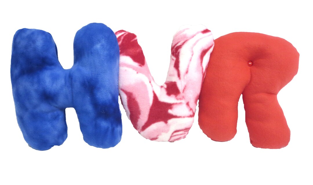 Letter Pillow, Alphabet Pillow, Made to Order in Your Choice of Fabric ...